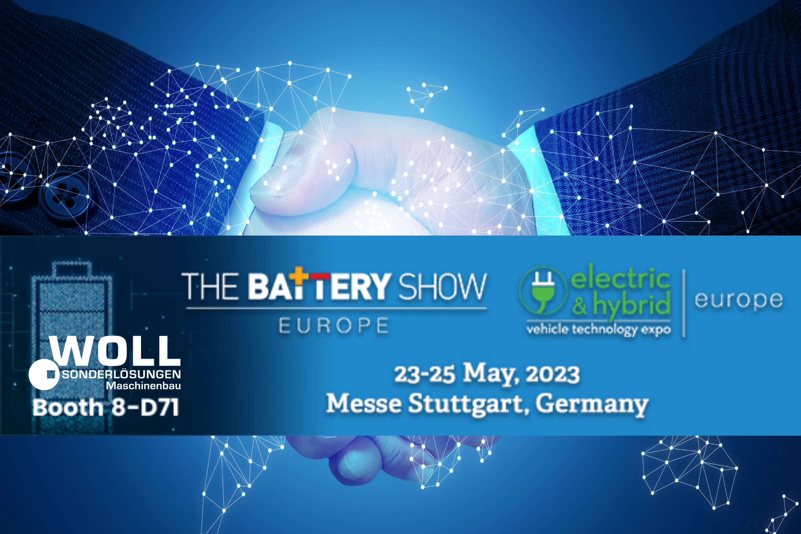SAVE THE DATE! WOLL WITH BOOTH AT THE BATTERY SHOW 2023 IN STUTTGART
